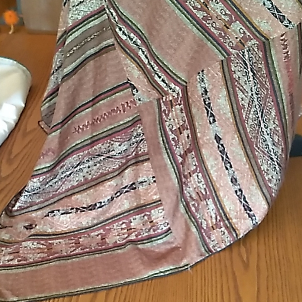 Peruvian Connection Asymmetrical Maxi Skirt - Gem